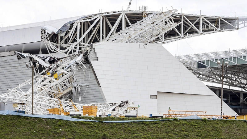 World Cup stadium collapse kills two in Brazil