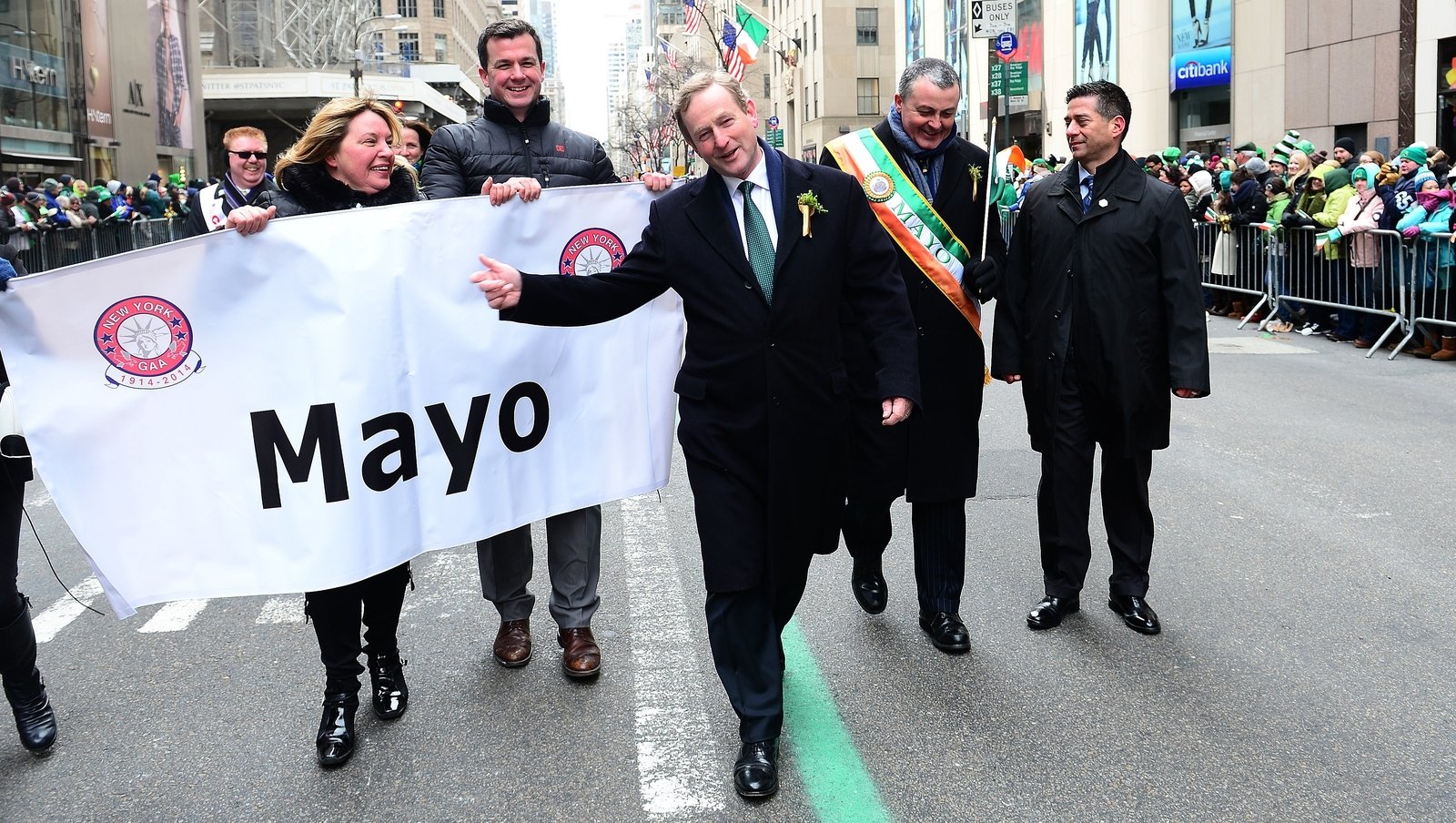 Demonstrations along New York City parade route
