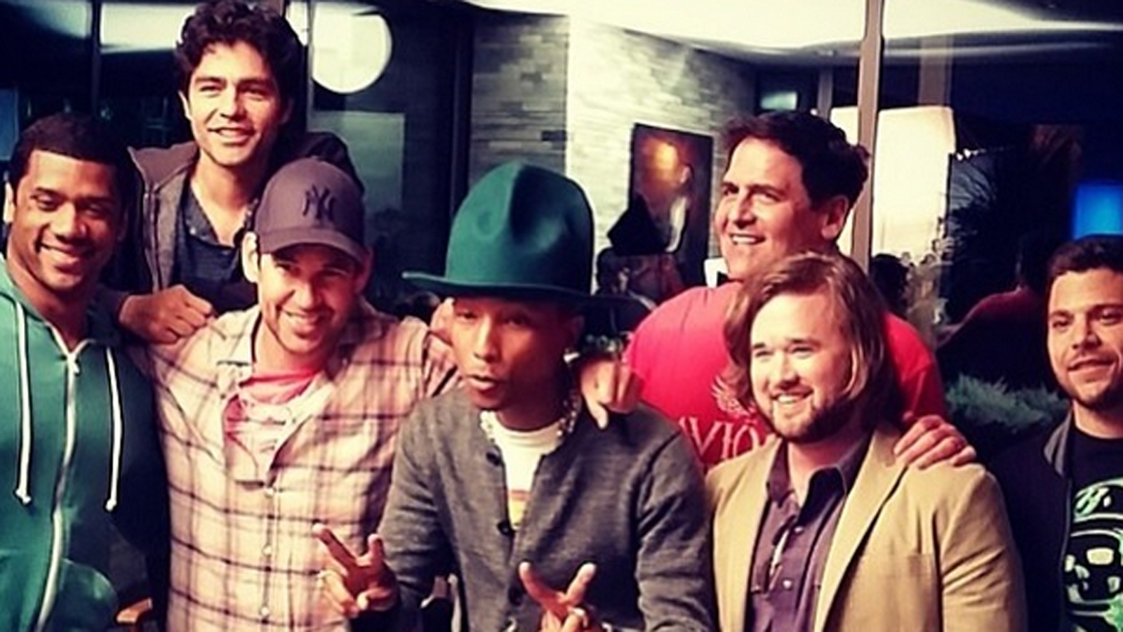 Pharrell films Entourage cameo