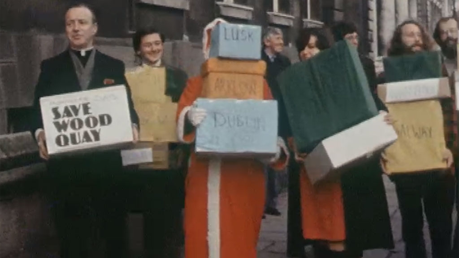 RTÉ Archives | Environment | Thousands Sign Petition to Save Wood Quay