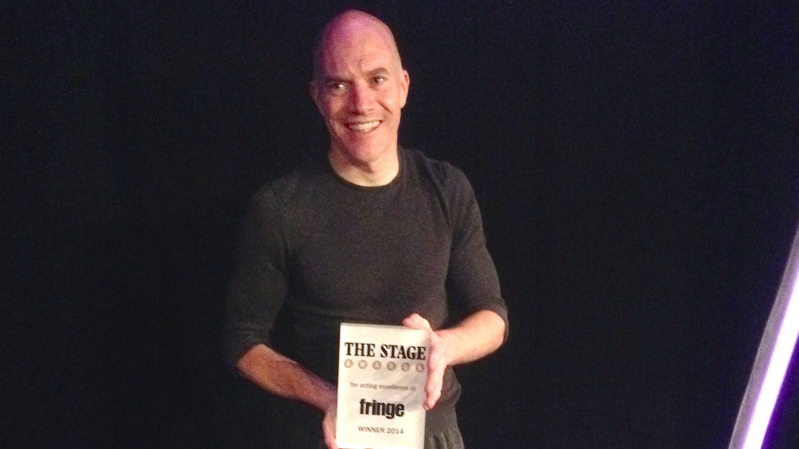 Irish actor Bryan Burroughs wins in Edinburgh