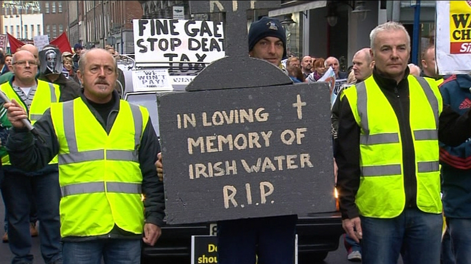 Protests across the country over water charges
