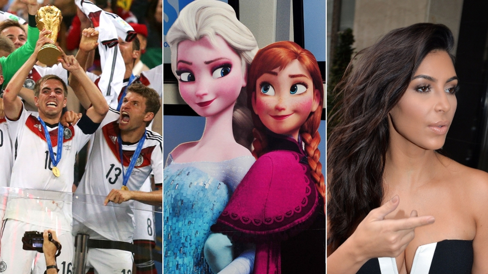 Soccer, Elsa and Kardashian top Google searches