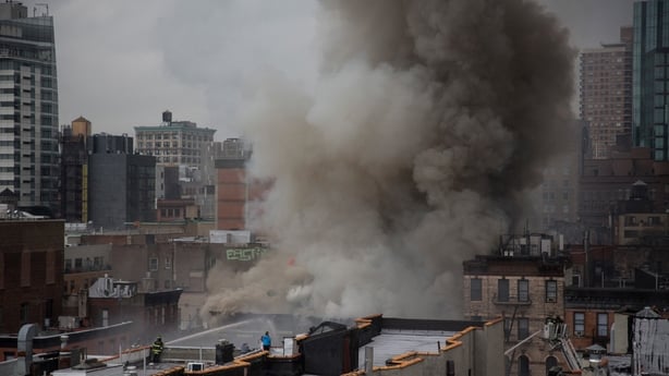 Dozens injured in New York building collapse
