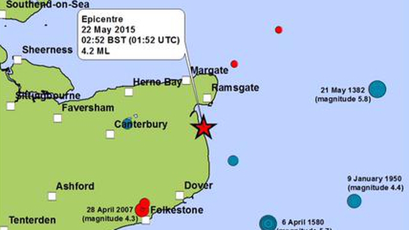 4.2 magnitude earthquake hits southern England