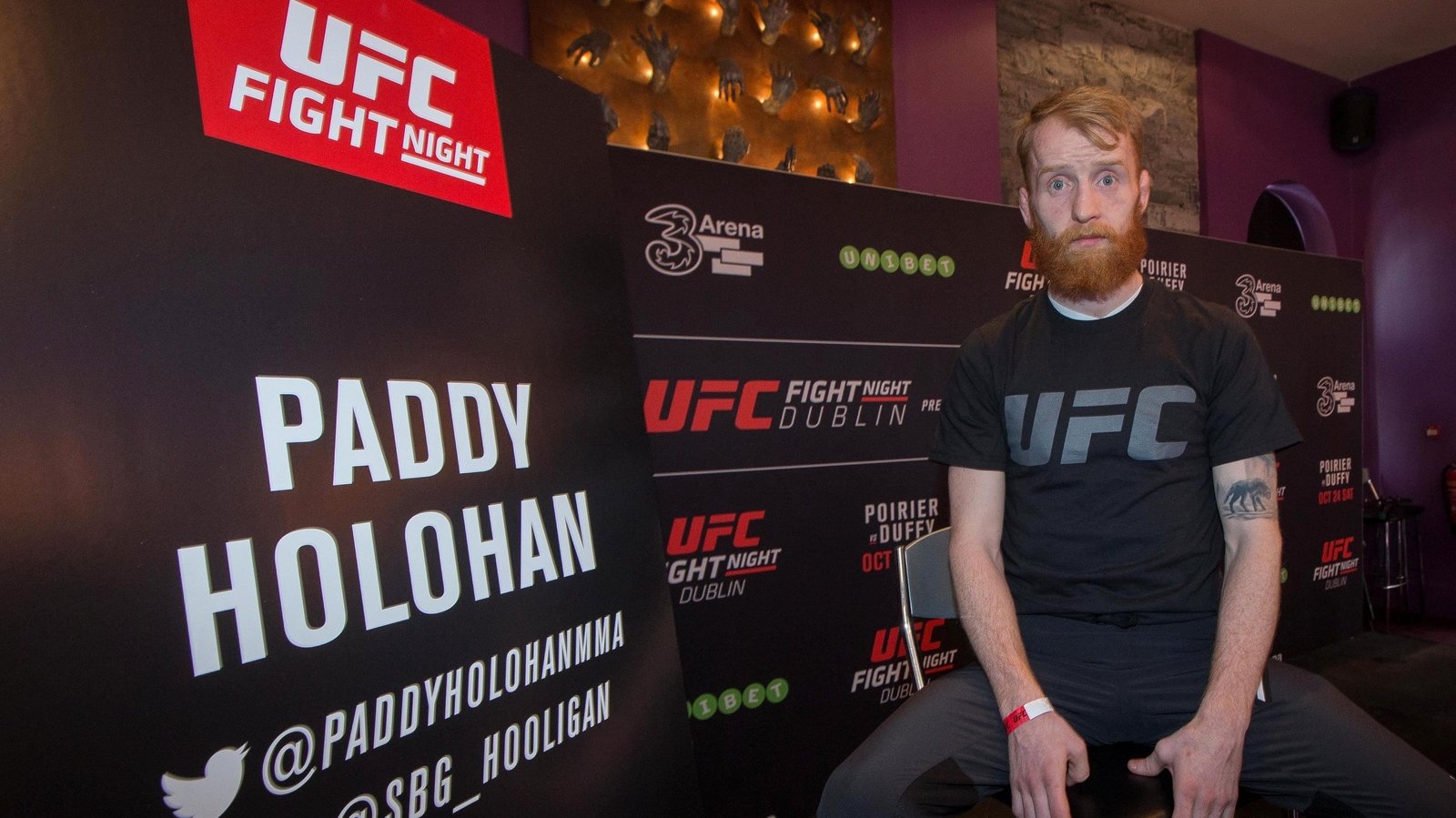 Paddy Holohan 'proud' to headline UFC Dublin