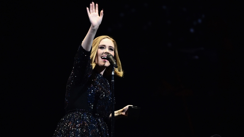 Adele performs with Irish viral video singers in Dublin