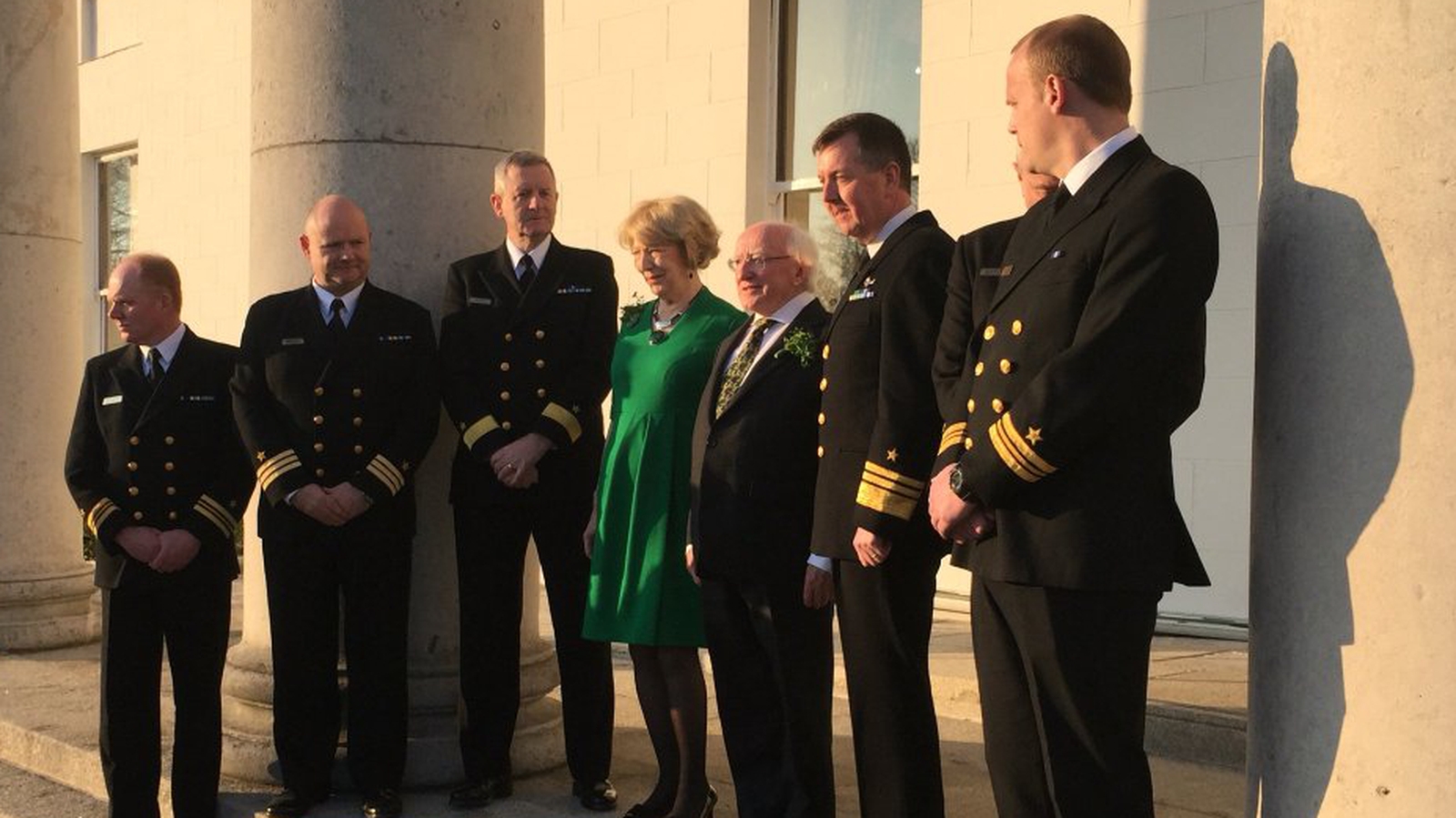 Irish Navy honoured by President at reception