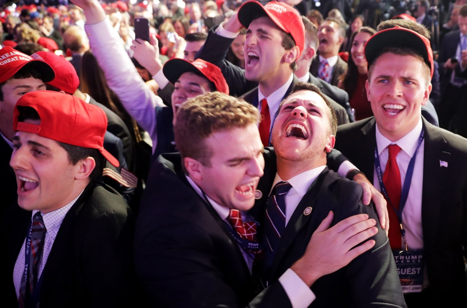 In Pictures: Trump supporters celebrate election