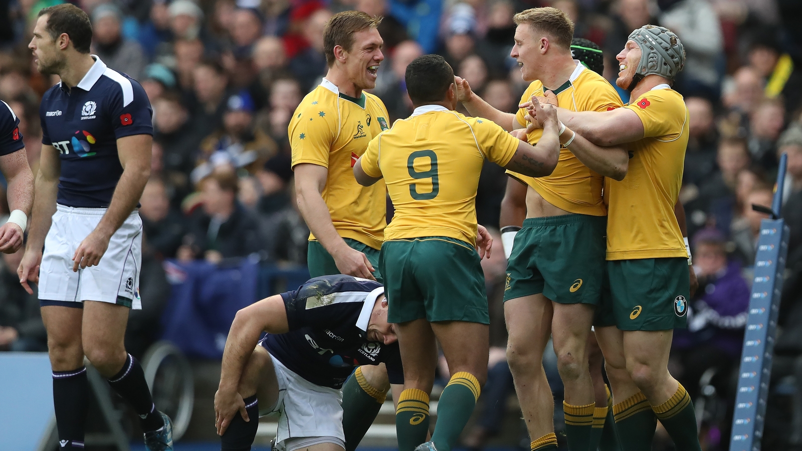 Wallabies fight back to snatch win at Murrayfield
