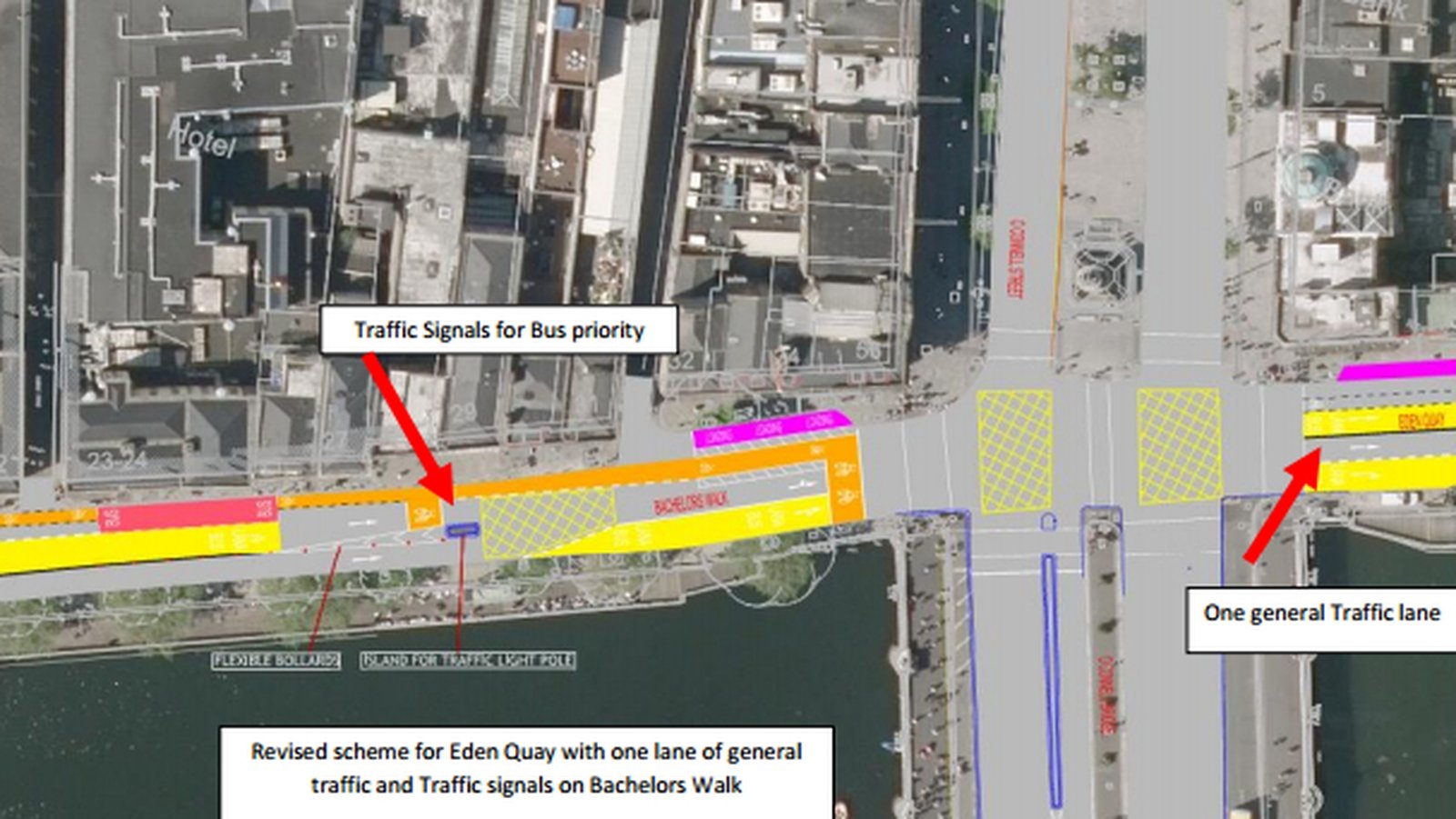 Council considering revised plans for Eden Quay traffic