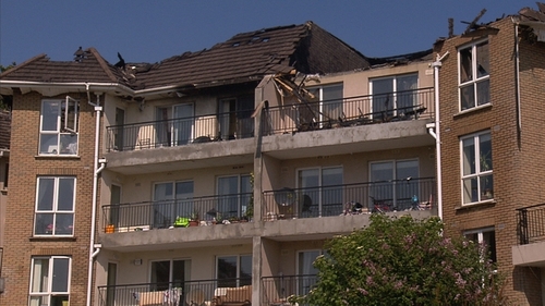 Blanchardstown apartments damaged by fire