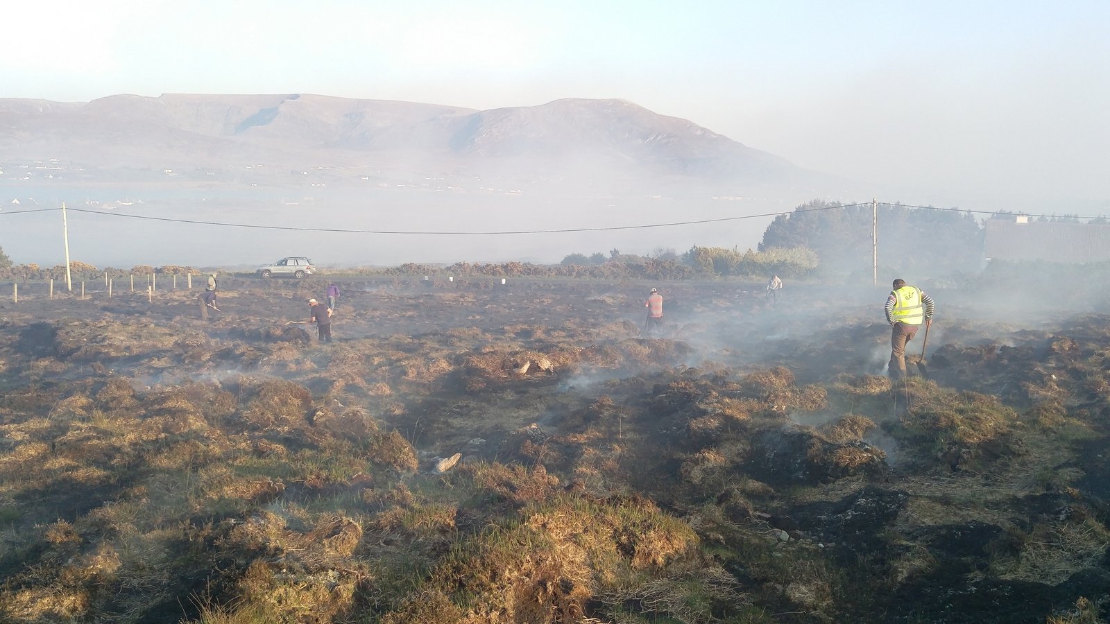 Firefighters bringing Achill gorse fire under control