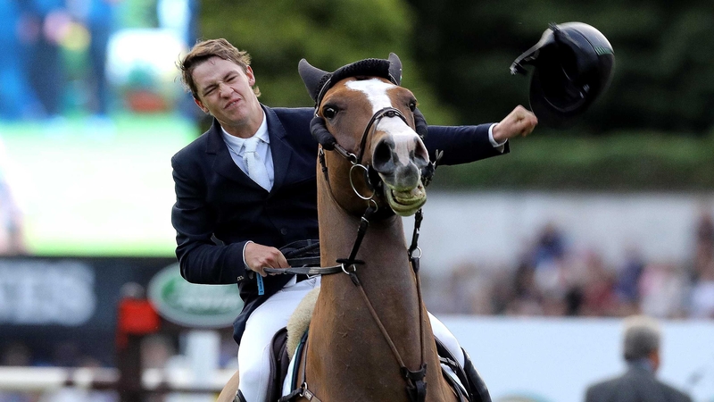 Two Irish riders share the Puissance