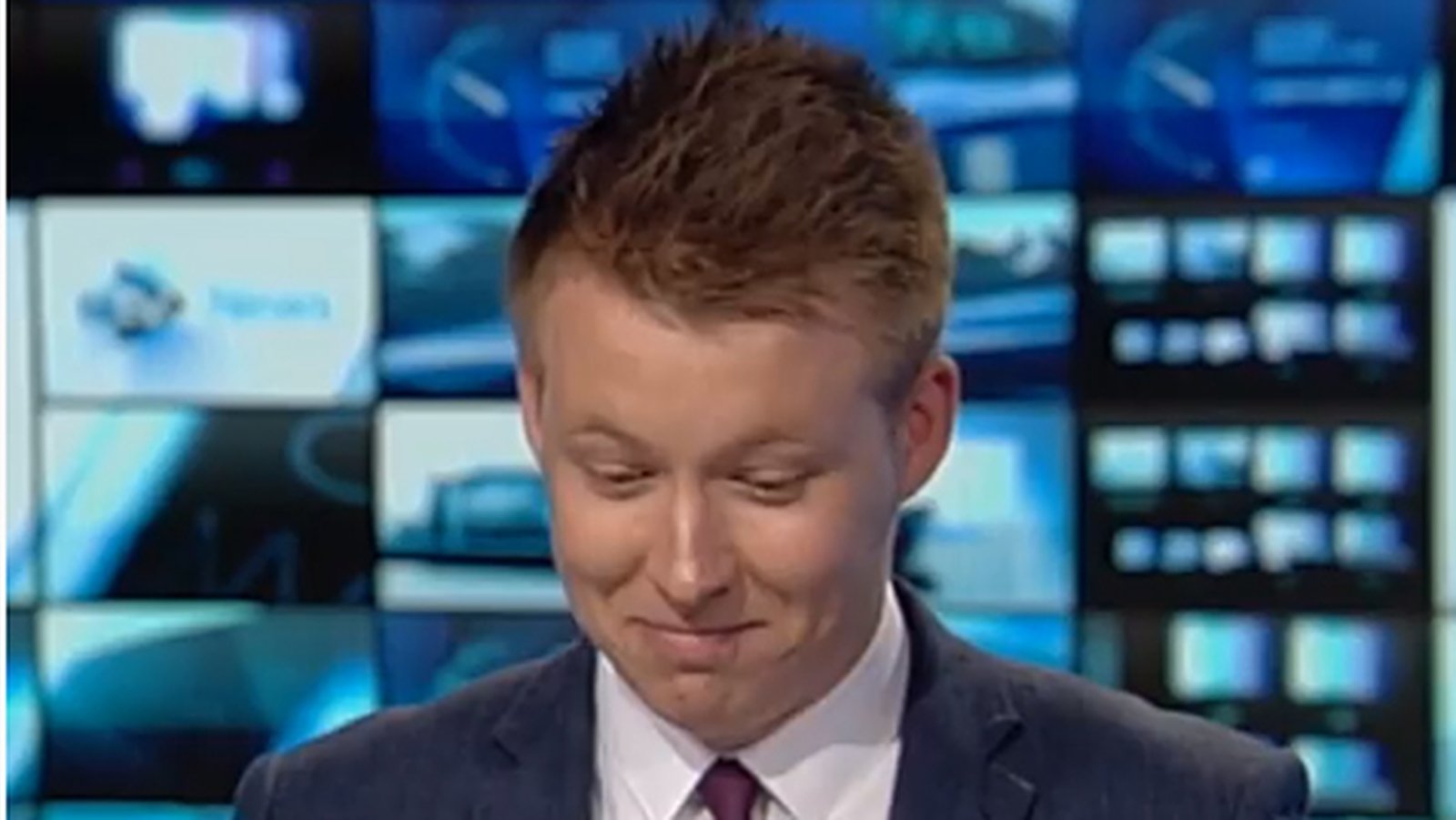 Irish presenter loses it on Scottish TV (you would too)