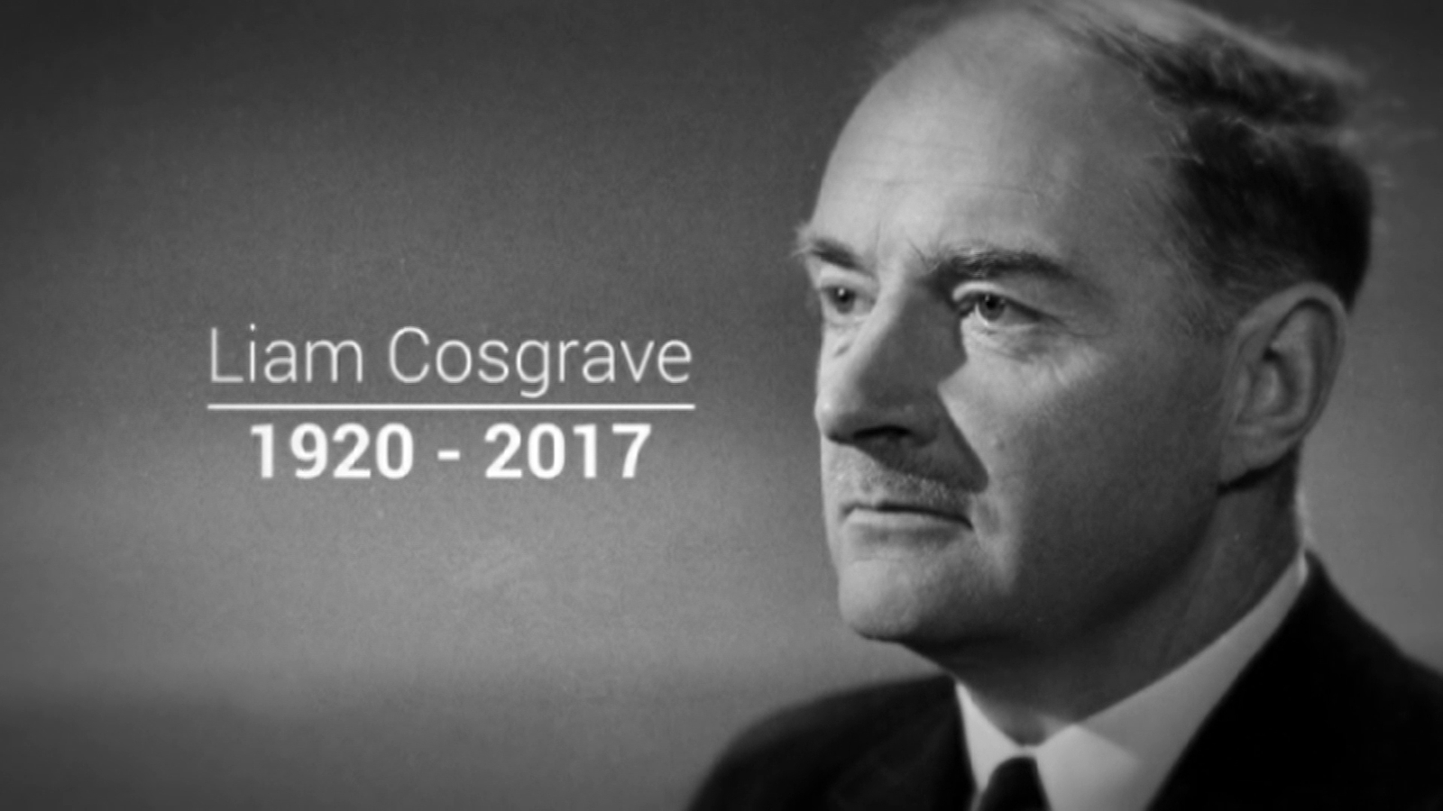 An t-iarThaoiseach Liam Cosgrave tar éis bháis