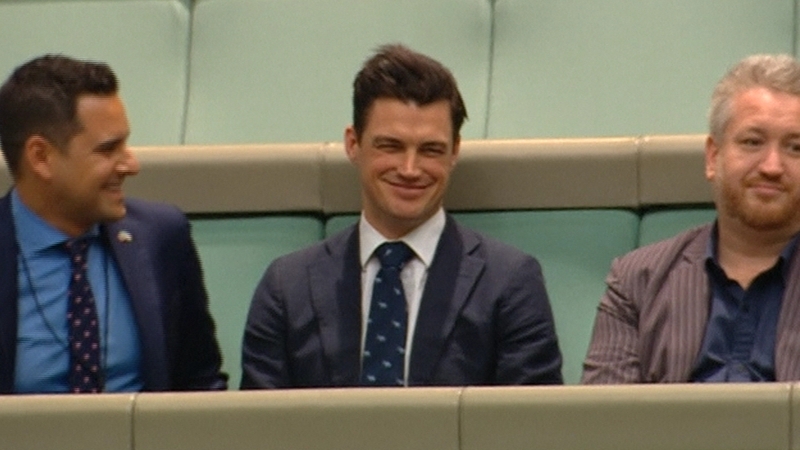 Australian MP proposes during same-sex marriage debate