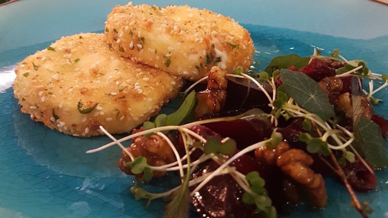 Crispy Goats' Cheese: Neven's Christmas Menu
