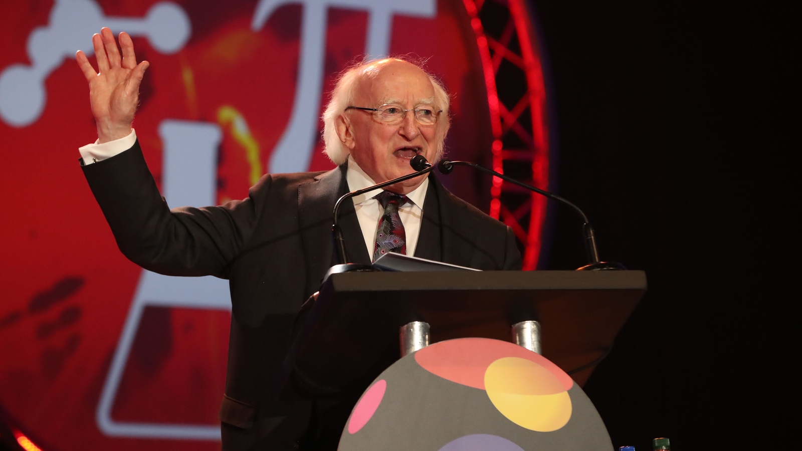 President Higgins opens BT Young Scientist Exhibition