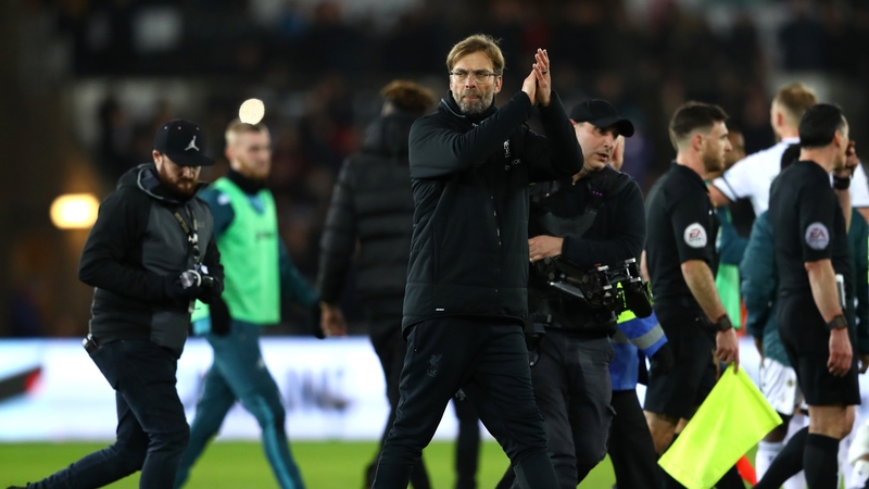 Klopp admits regret after sideline row with Swansea fan