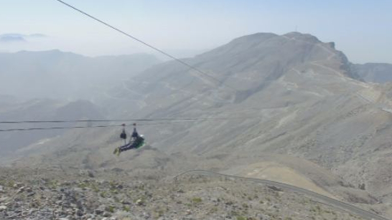 World's longest zip line opens in UAE