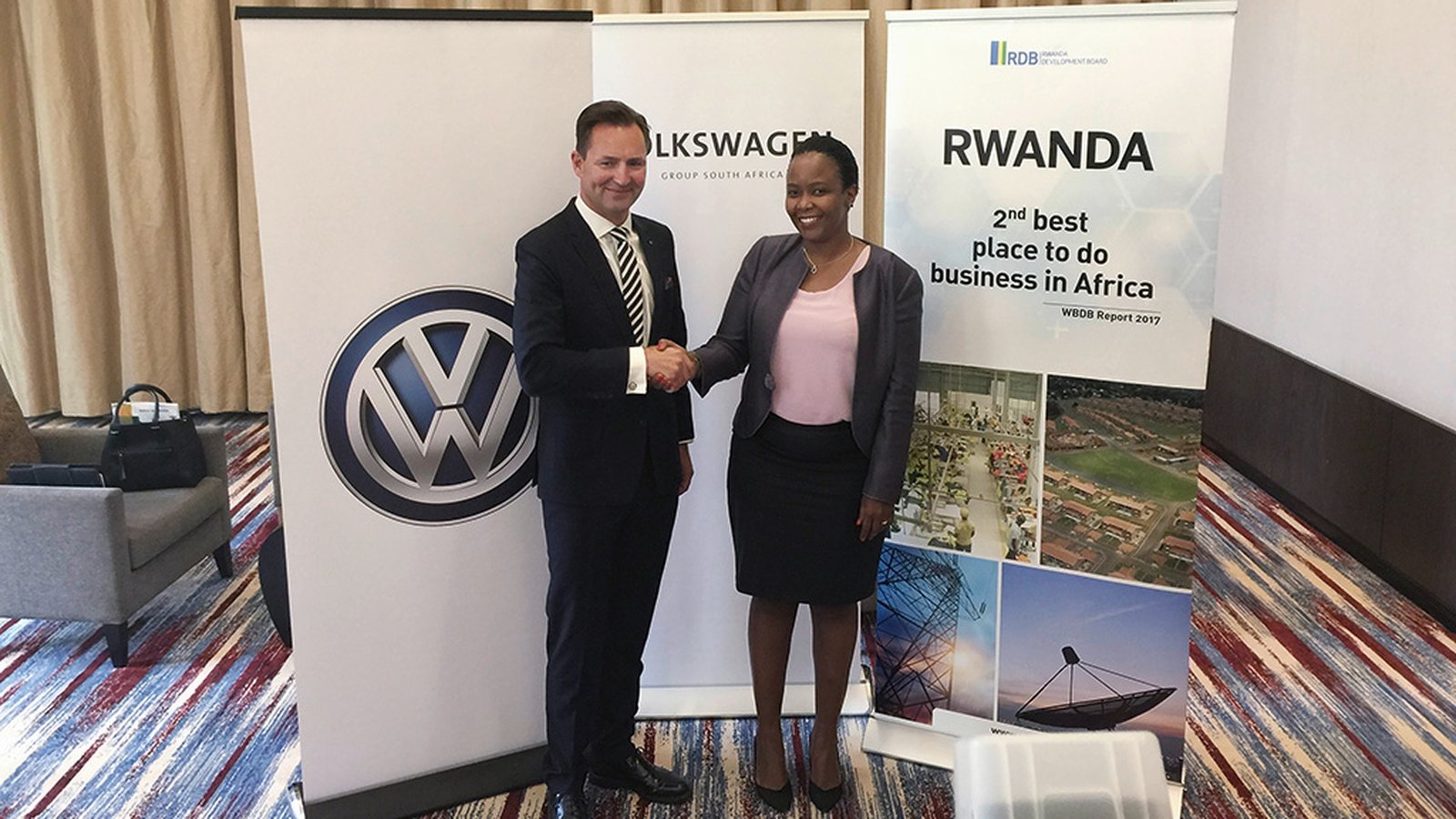Volkswagen opens Rwanda's first car plant