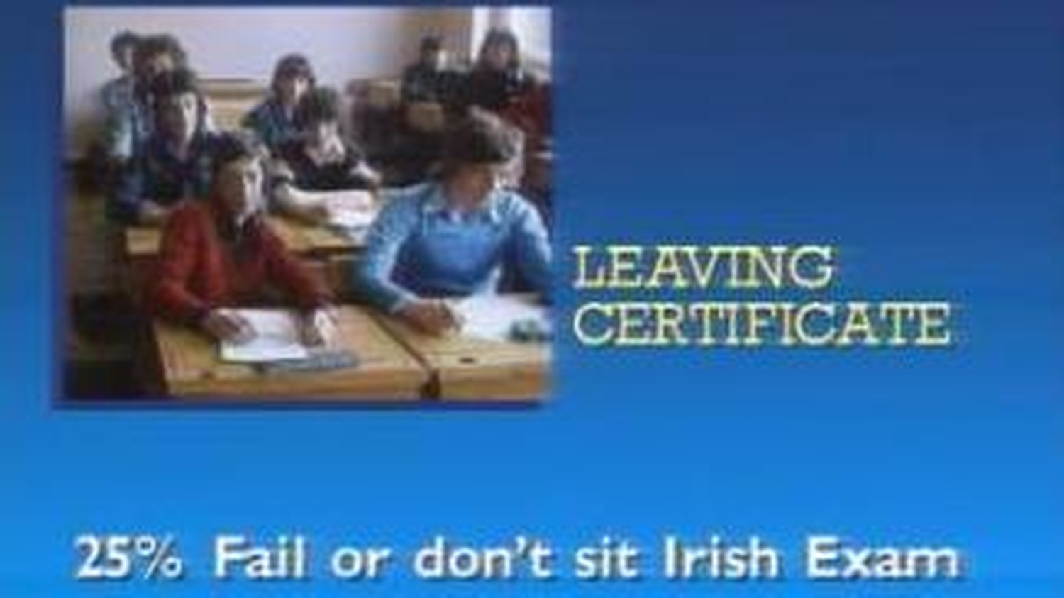 RTÉ Archives | Collections | Failure Rate In Irish Exams