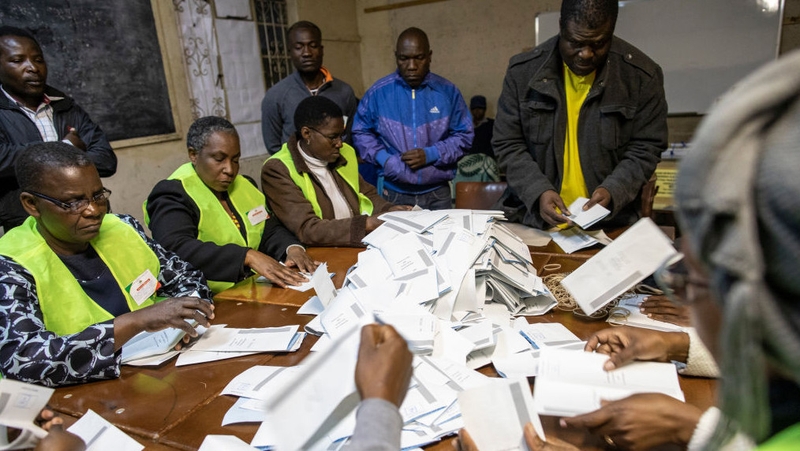 Counting under way in Zimbabwe elections