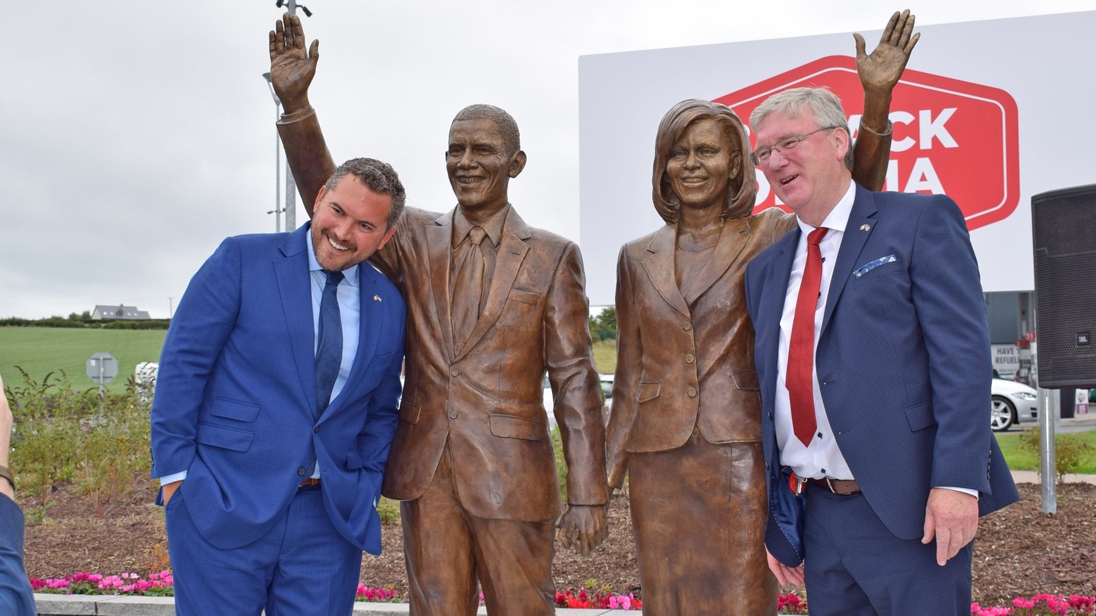 Barack Obama statue unveiled in Moneygall, Co Offaly