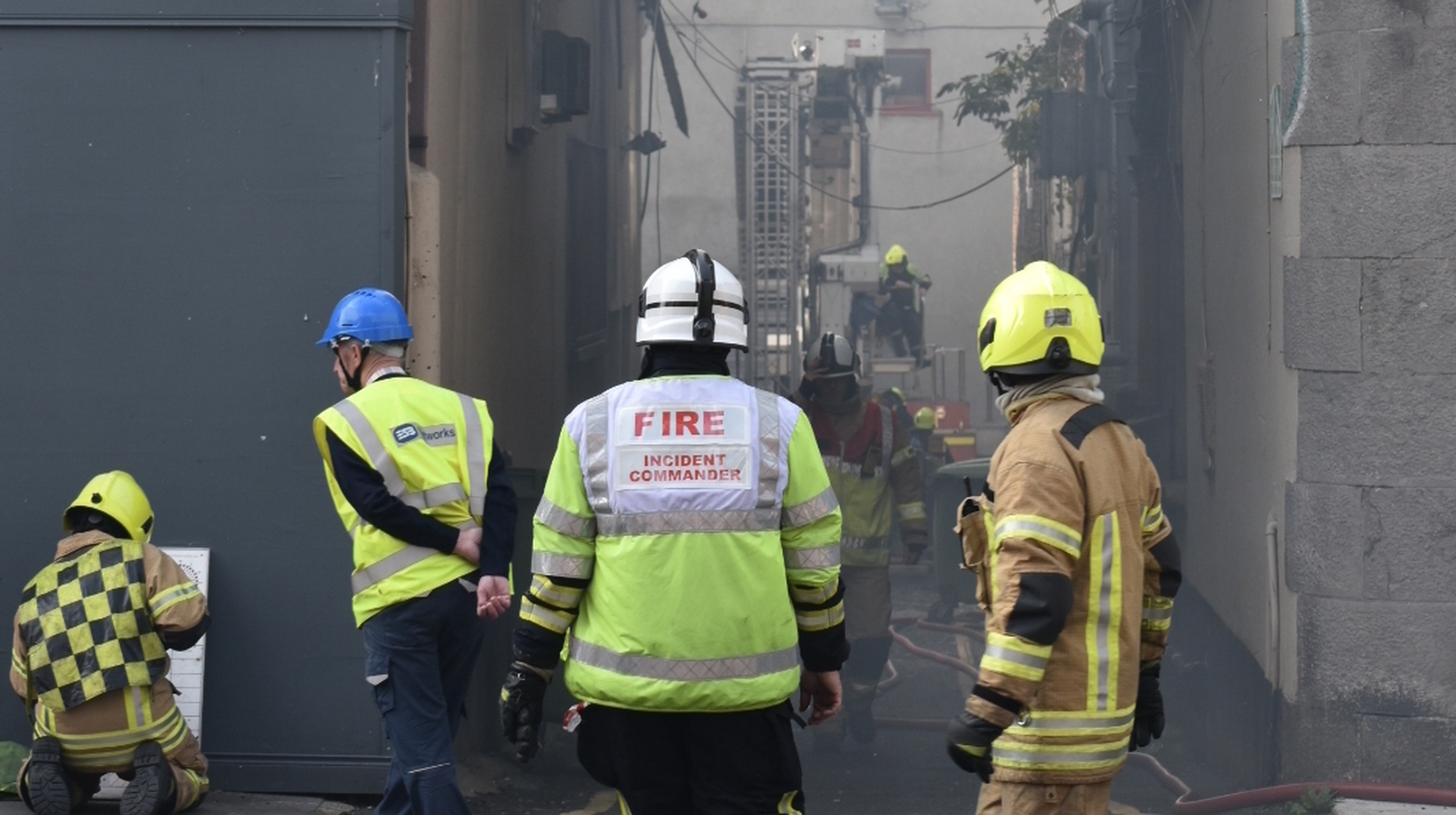 Emergency services battling fire in Limerick city
