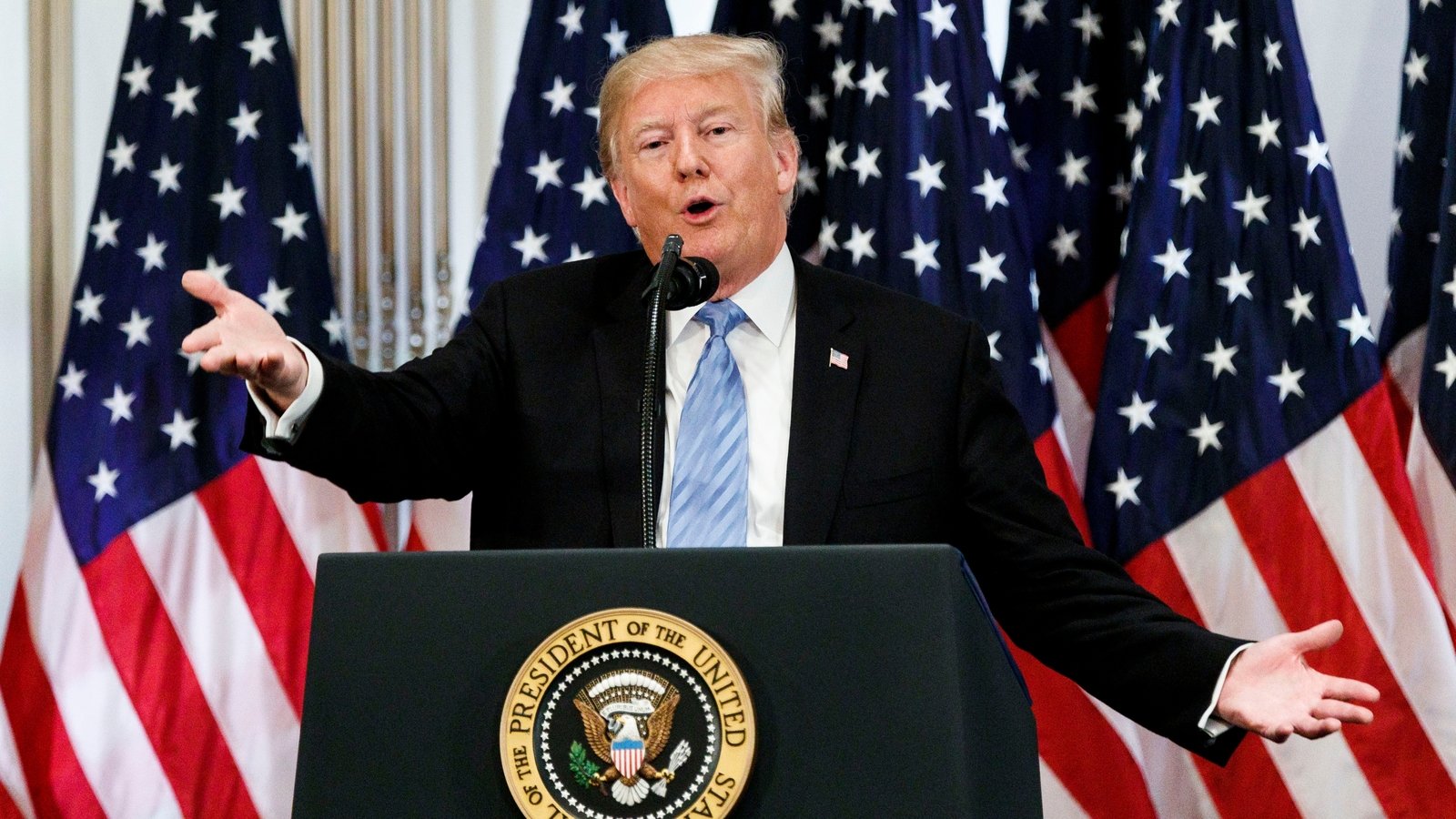 George Washington to Elton - Trump's news conference