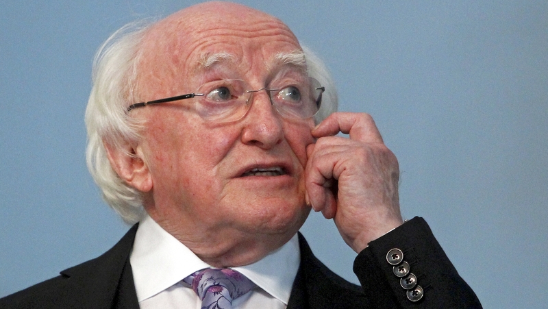 Still turning up - Michael D Higgins in for 2nd term