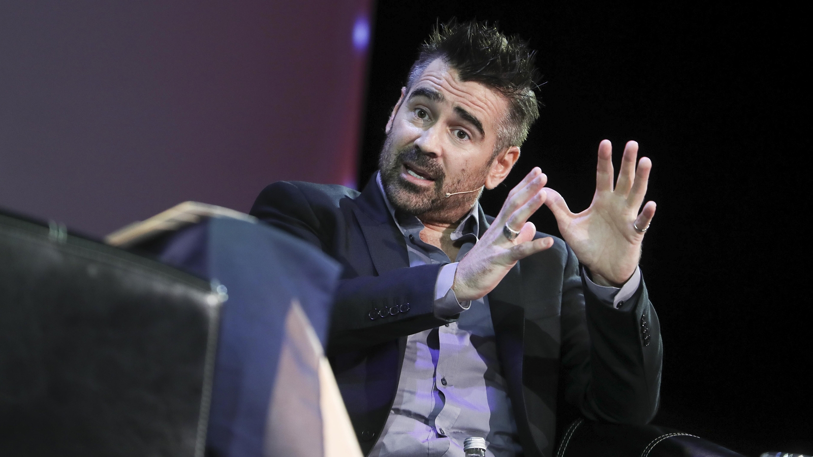 Colin Farrell sidesteps love life on Dublin stage