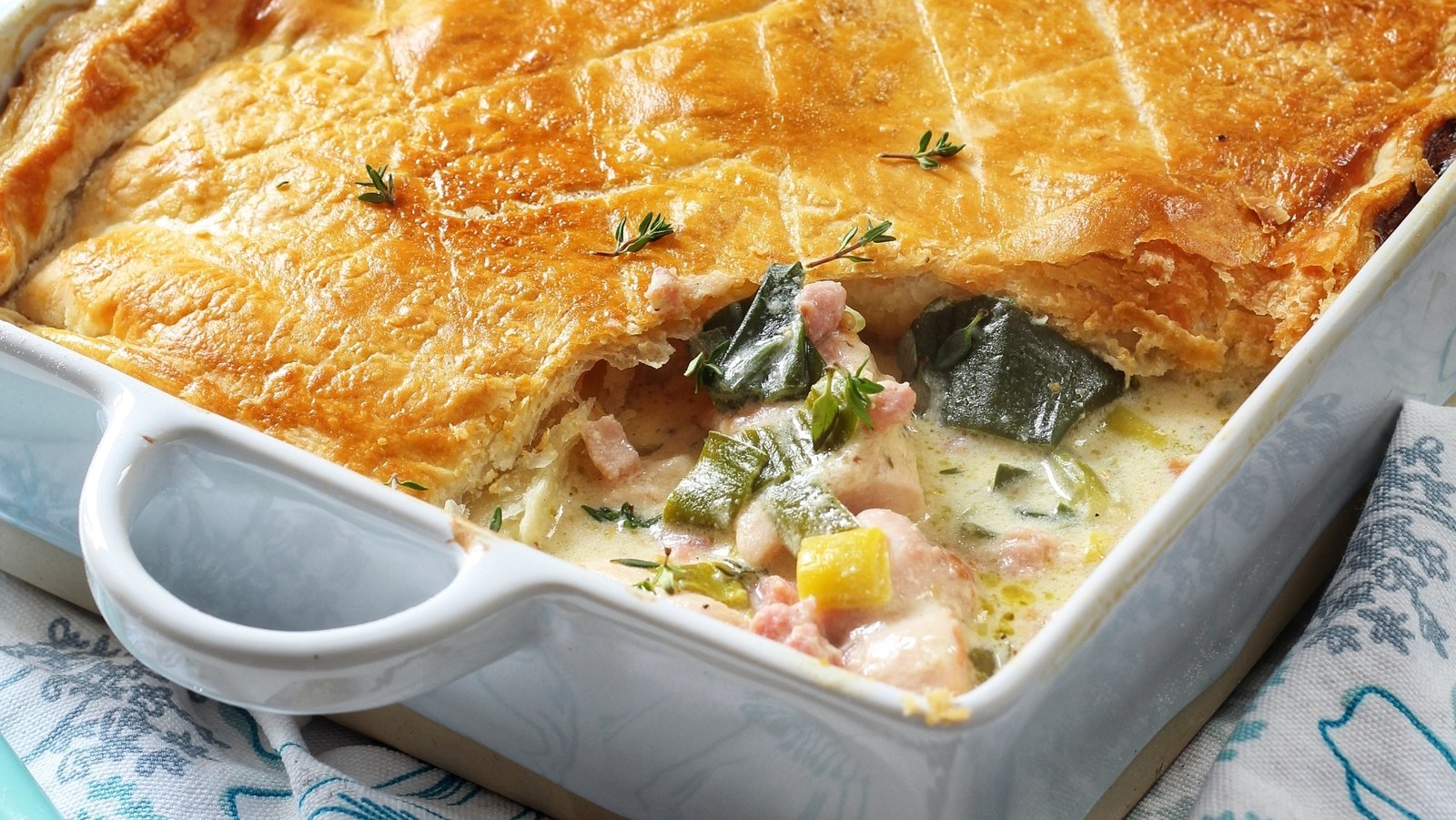 Creamy Chicken, Bacon & Leek Pie: Today