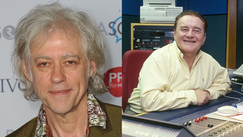 Bob Geldof knights Larry Gogan live on 2FM