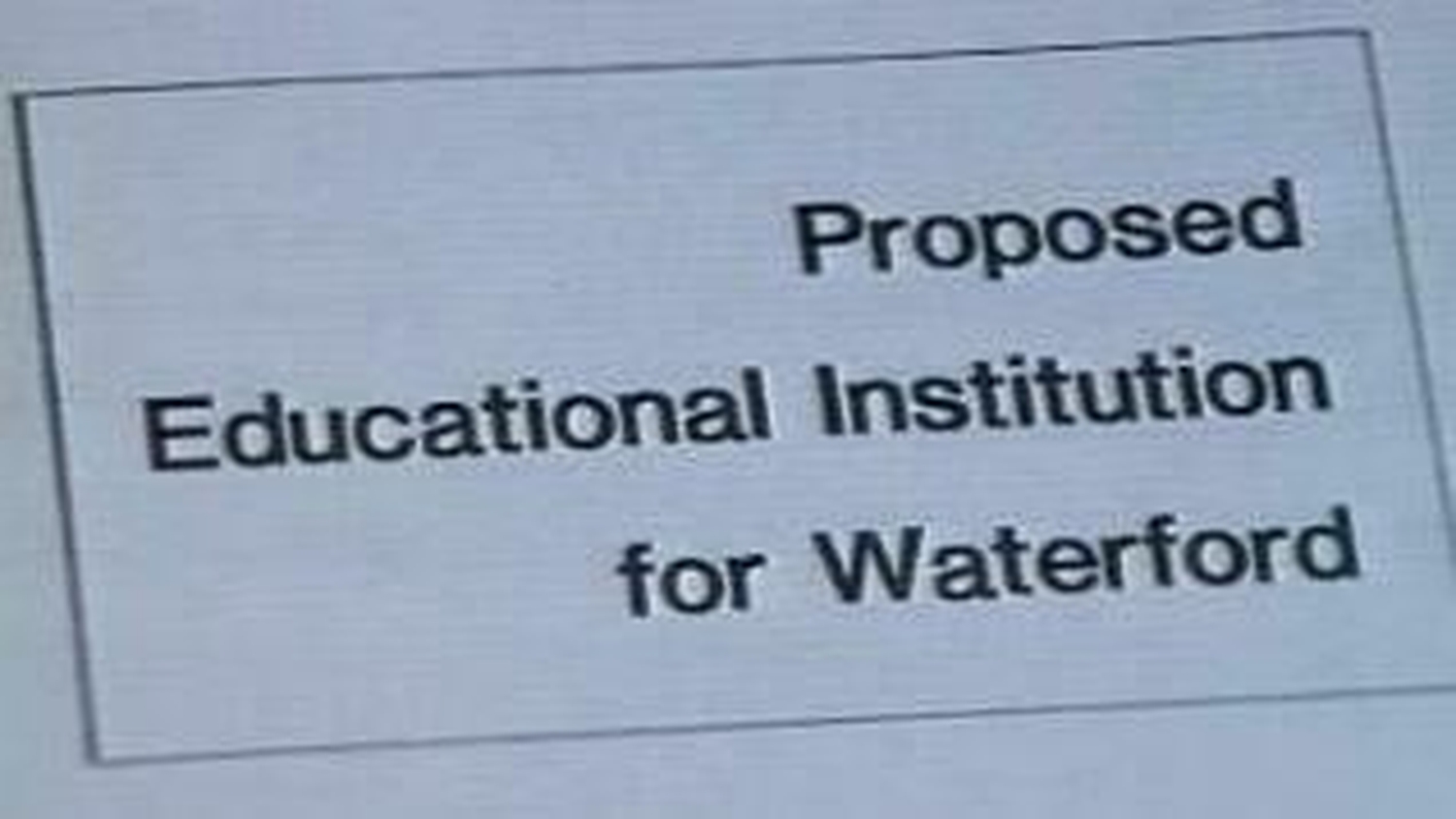 RTÉ Archives | Collections | Waterford Education Institute