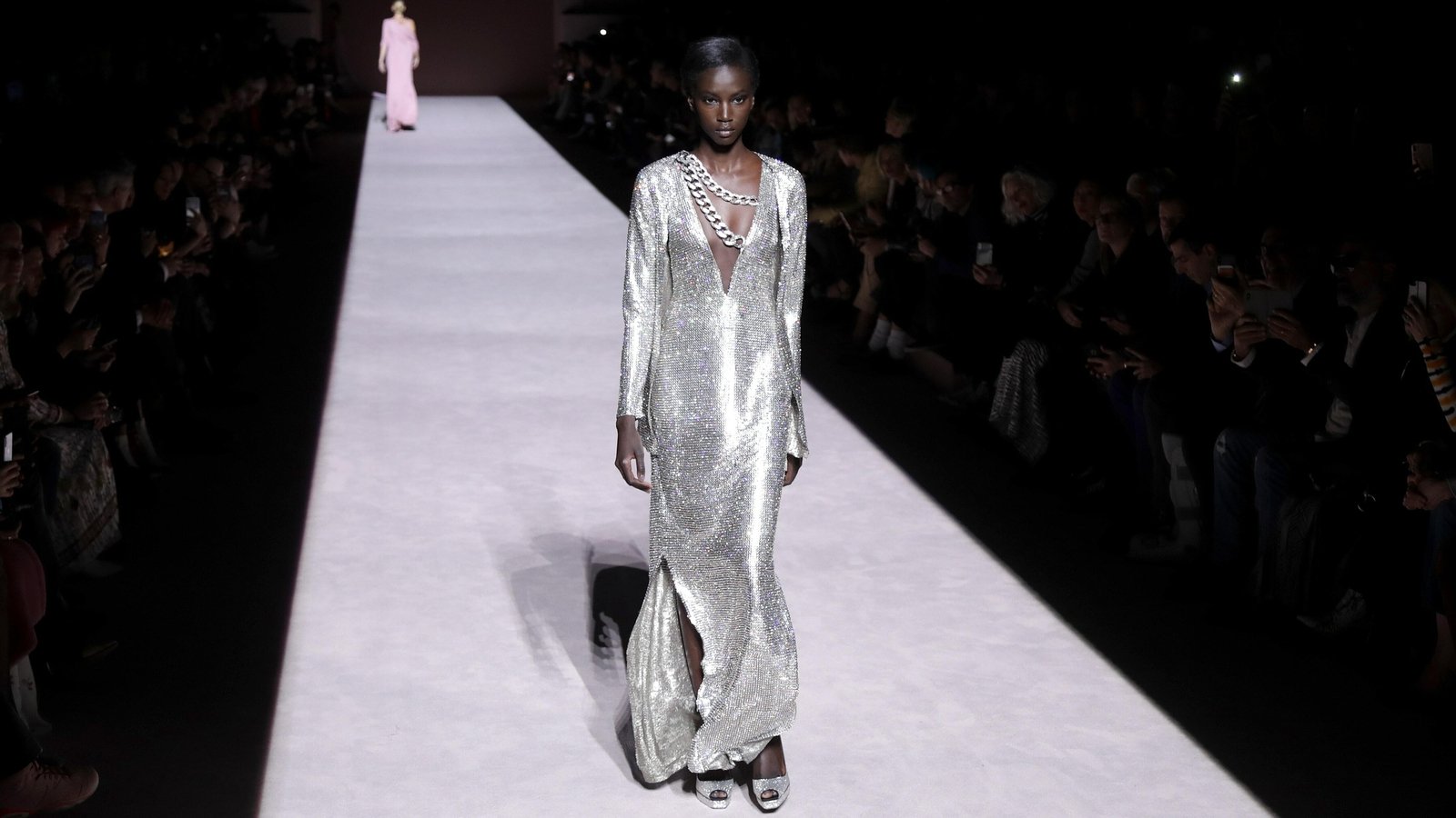 This season's NY Fashion Week is all about liquid gold and silver