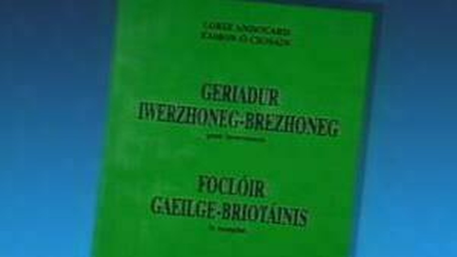 RTÉ Archives | Collections | Irish Breton Dictionary