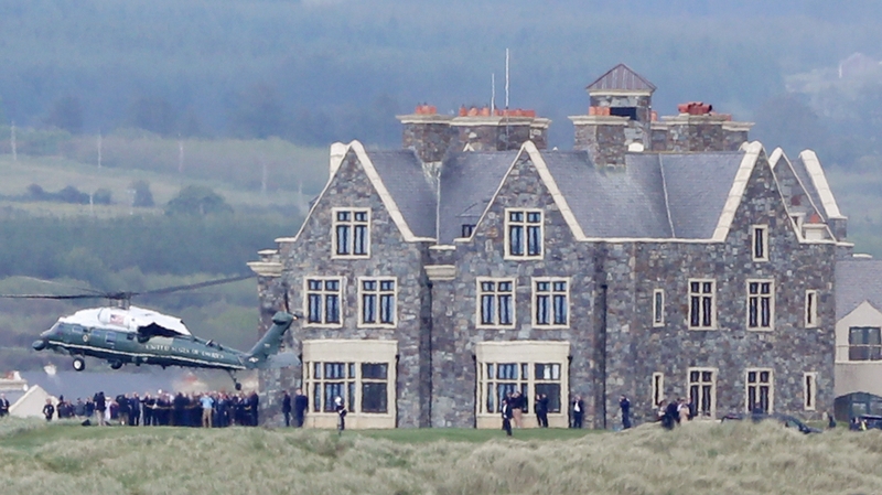 Donald Trump spending second night in Doonbeg