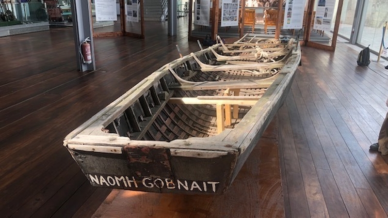 Traditional Kerry naomhóg being restored in Spain