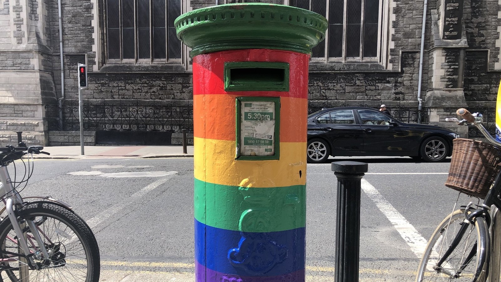 Postboxes 'rainbowed' as part of Pride festivities