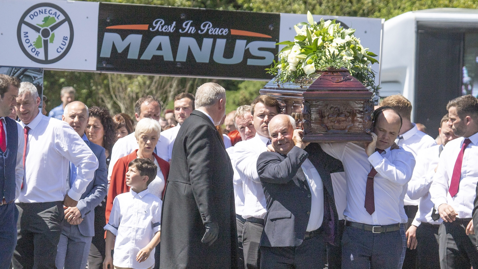 Manus touched so many people's hearts, mourners told