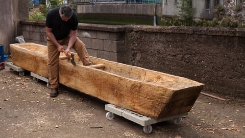 Replica Iron Age log boat launched on Lough Corrib