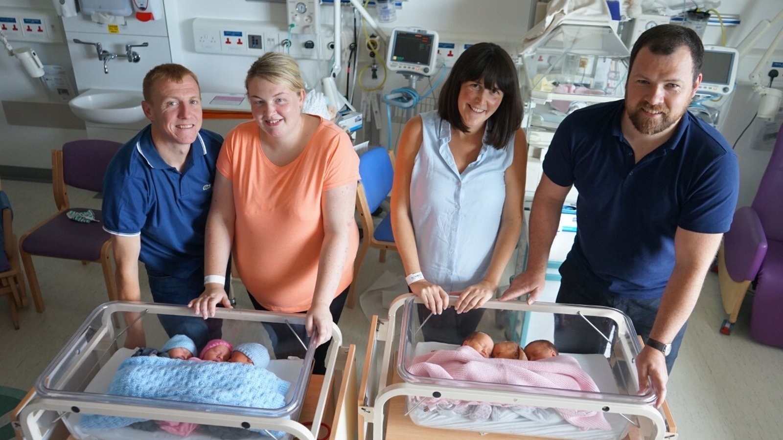 Co Down hospital welcomes two sets of triplets