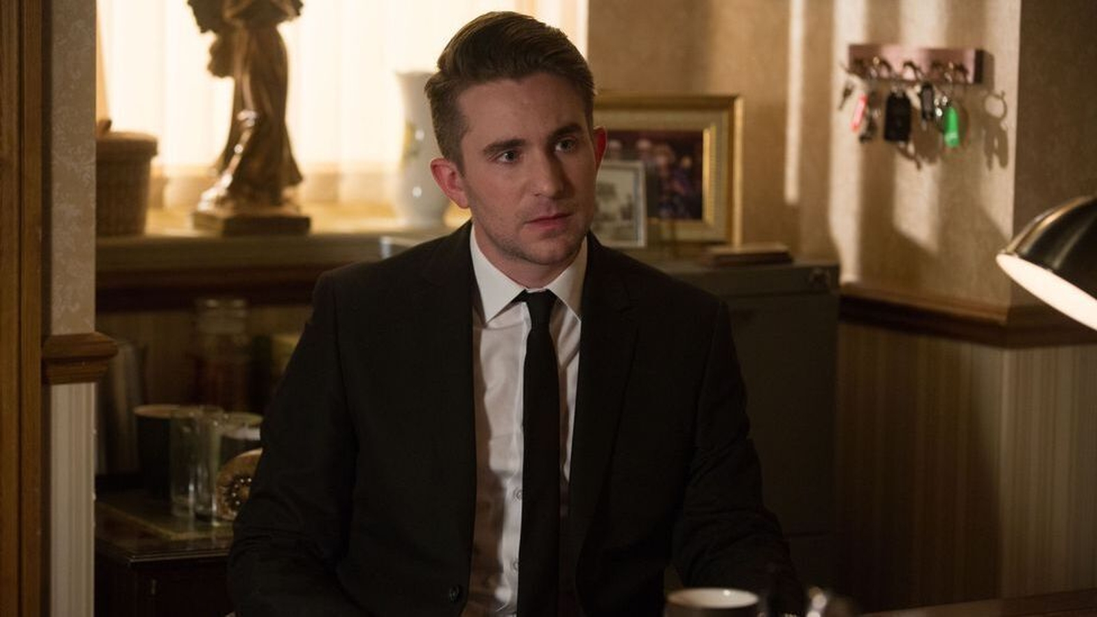 Callum is overwhelmed by Chris's memorial