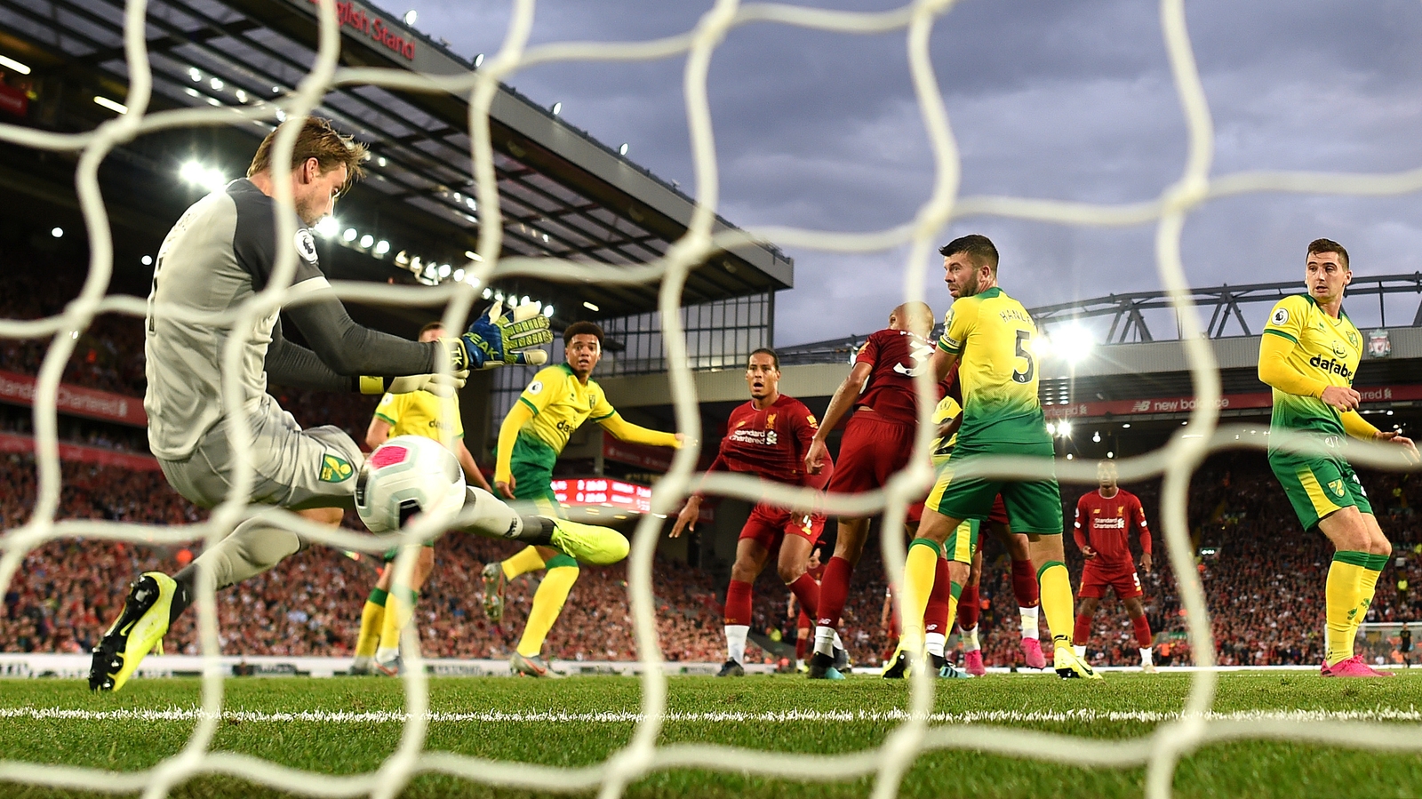 Liverpool put four past Norwich as Allison is injured