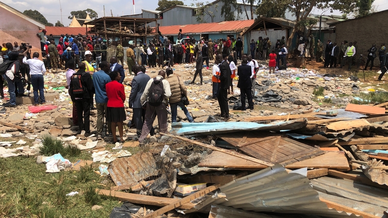 Seven children killed as classroom collapses in Kenya