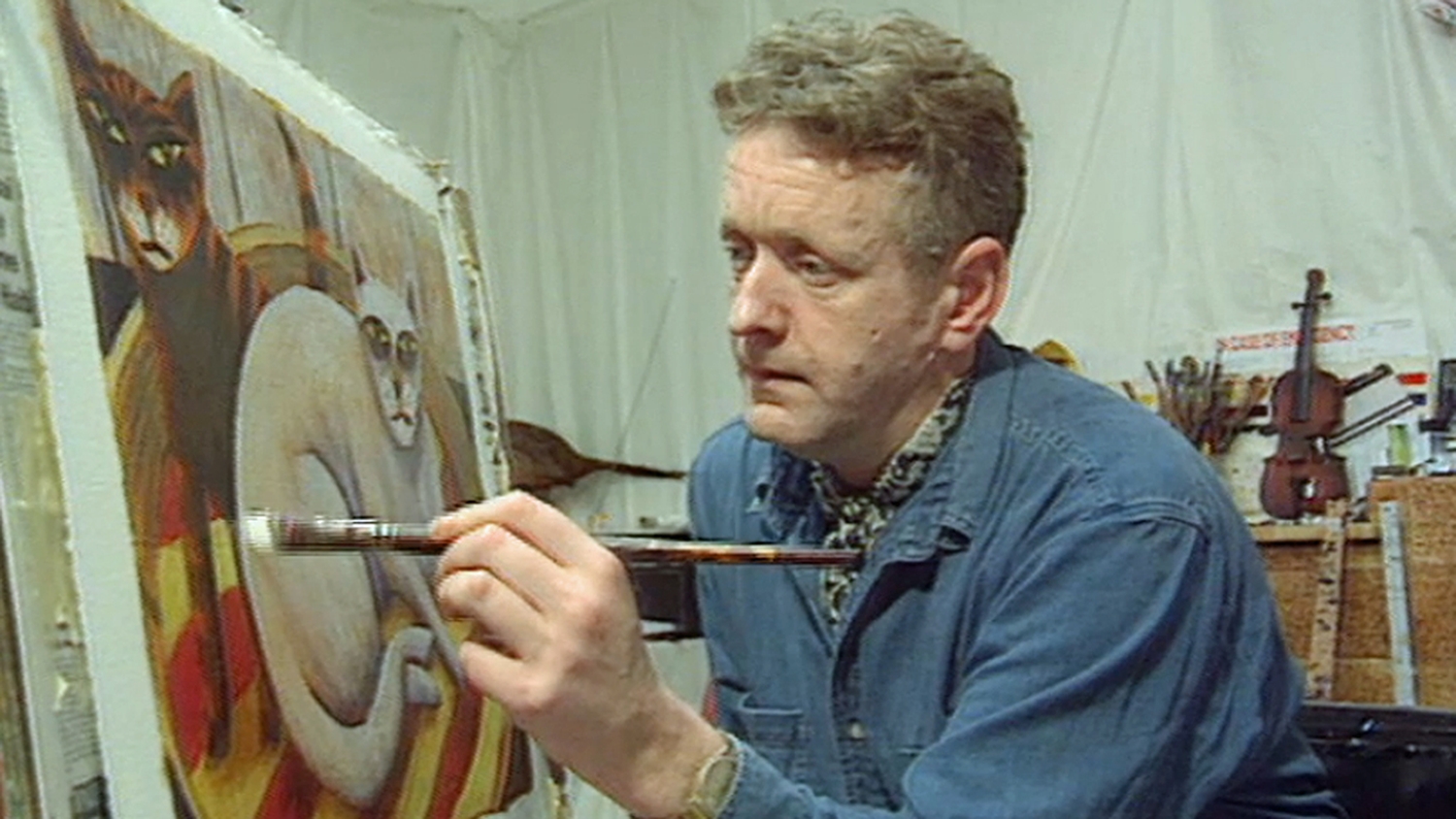 RTÉ Archives | Arts and Culture | Artist Graham Knuttel