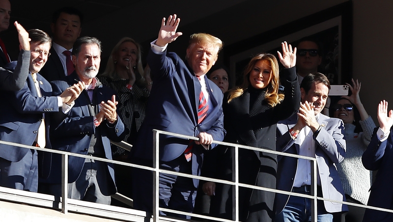 Trump receives warm welcome at Alabama football game