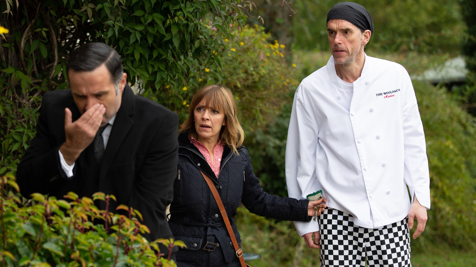 A furious Marlon punches Graham on Emmerdale